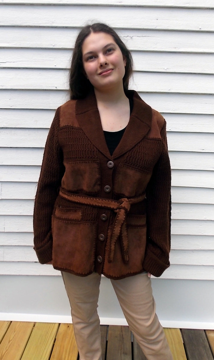 Genuine Cowhide Vintage Hippie Boho Cardigan L – Kindwise Vintage Vermont