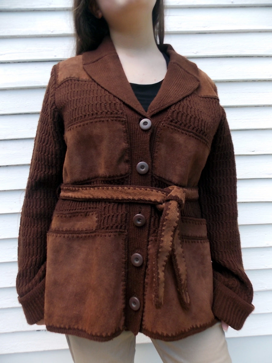 Genuine Cowhide Vintage Hippie Boho Cardigan L – Kindwise Vintage Vermont